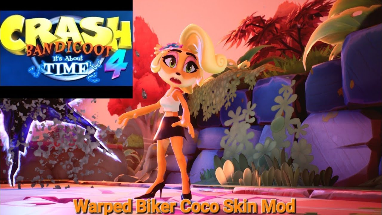 Crash Bandicoot 4 Its About Time Warped Biker Coco Skin Mod - YouTube