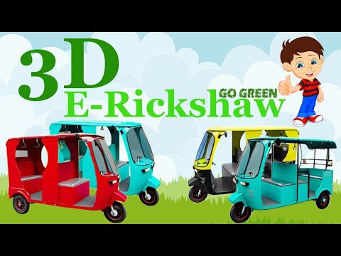 New E_Rickshaw 3d Model Advertisement Demo showreel || 3D Maya Bettry ...