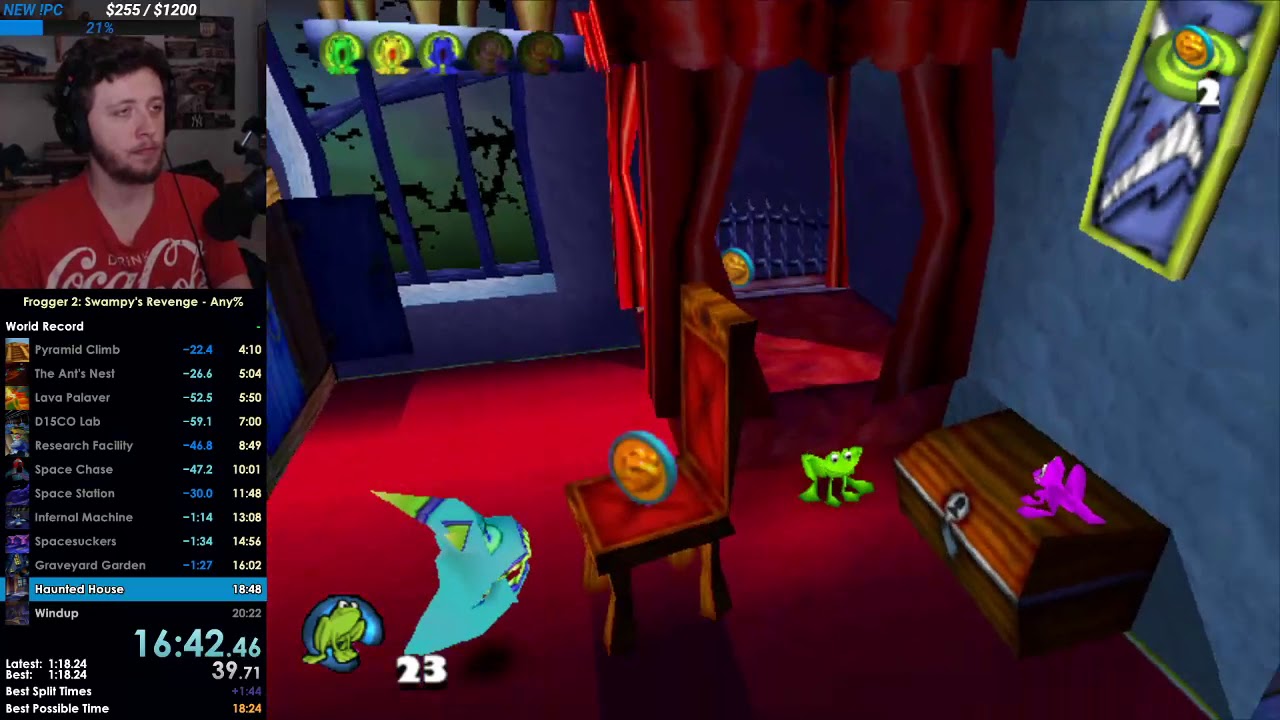 Frogger 2: Swampy's Revenge - Haunted House in 1:01.30 - YouTube