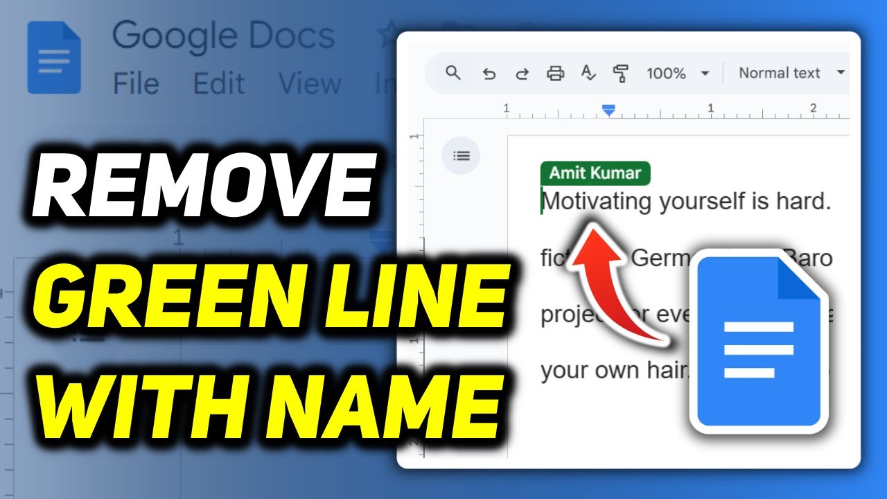 How To Remove Green Line In Google Docs | Google Docs Green Line With