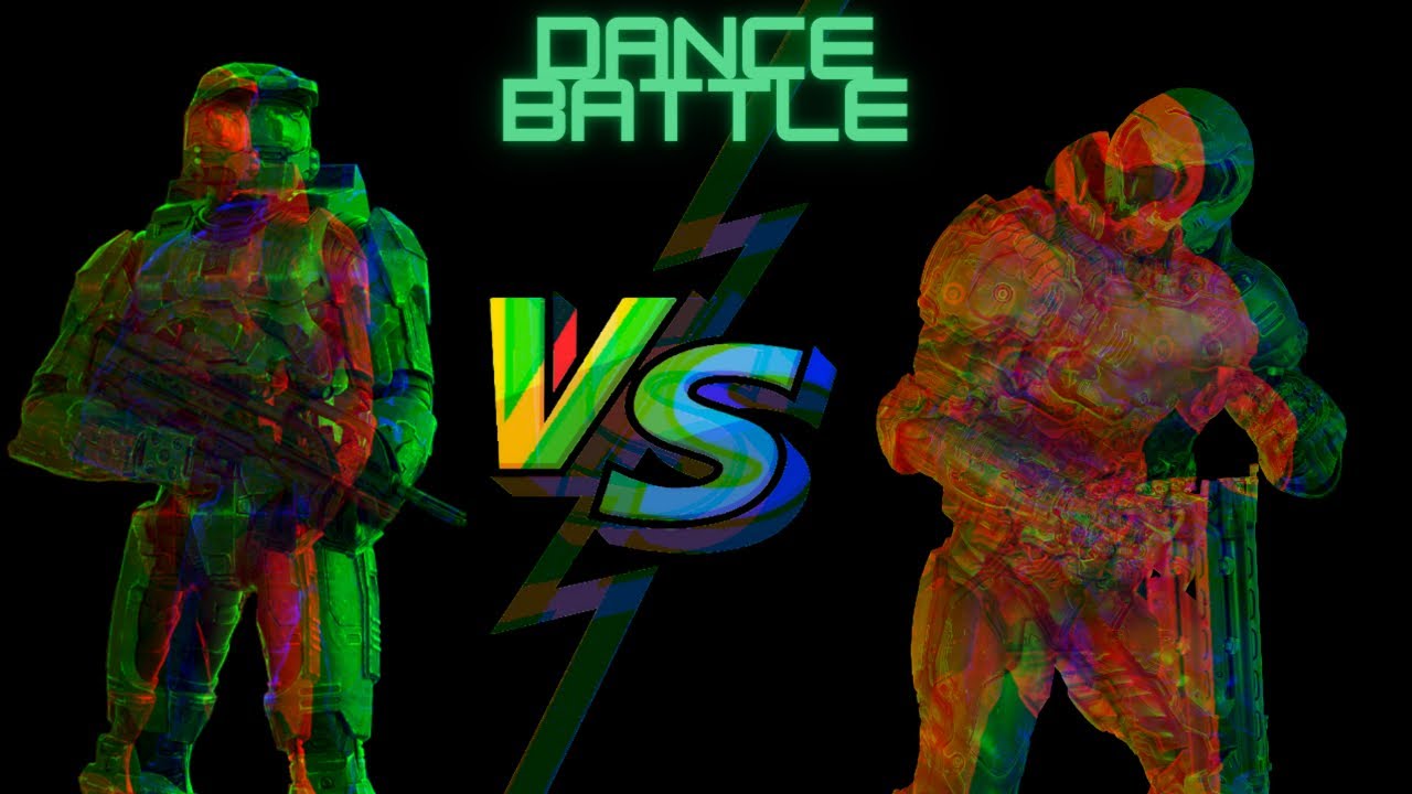 Master Chief VS Doomguy DANCE BATTLE - YouTube