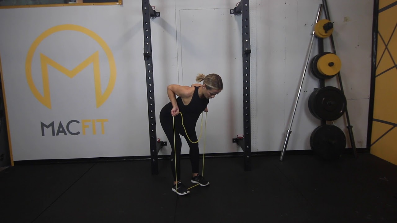 Banded Reverse Grip Rows - YouTube