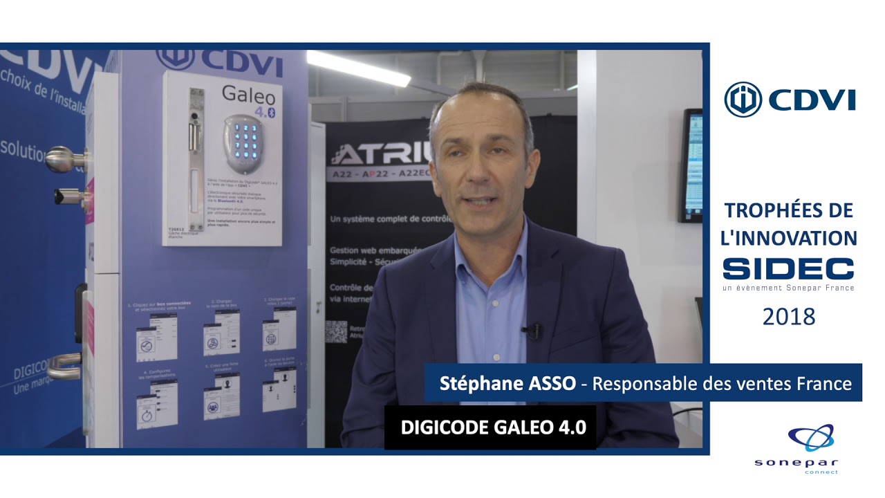 CDVI Digicode galeo 4.0 - YouTube