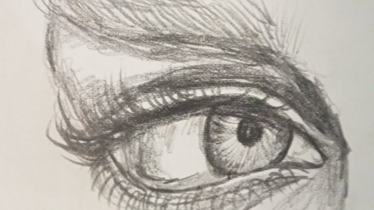 how to draw one side eye tutorial - YouTube