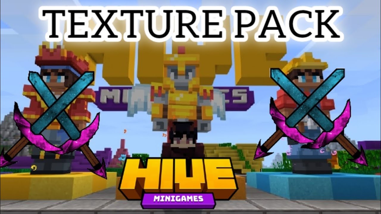 PLAYING HIVE SKYWARS WITH MY NEW TEXTURE PACK !!!! 100 SUBSCRIBERS ...