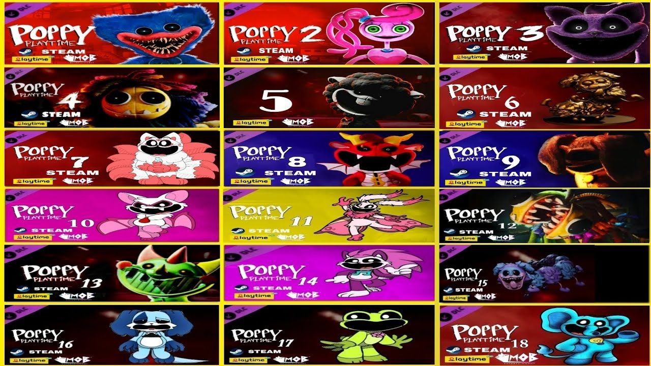 Poppy playtime chapter : 1 2 3 4 5 6 7 8 9 10 To 18. Steam Version New ...