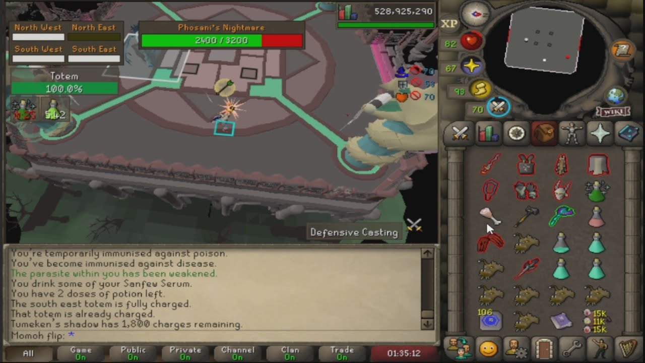 Phosani's Nightmare w/ Tumeken's Shadow & Osmumten's Fang(OSRS) - YouTube