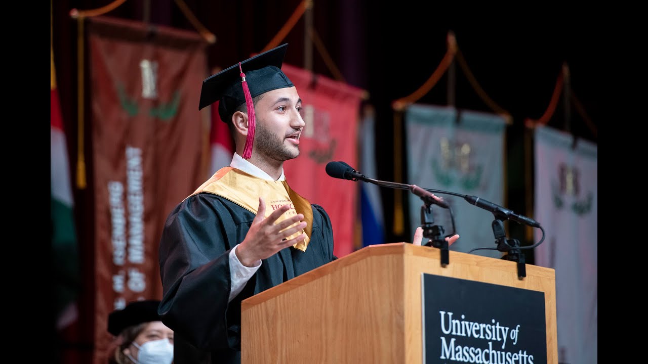 Shayan Raza - UMass Amherst SGA President Convocation Address 2022 ...