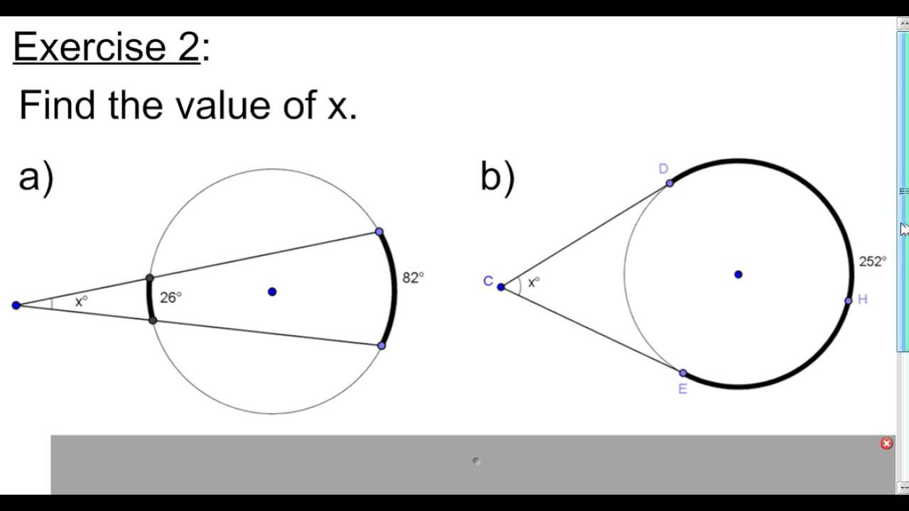 11.3.1 - Secant Theorems (External) - YouTube