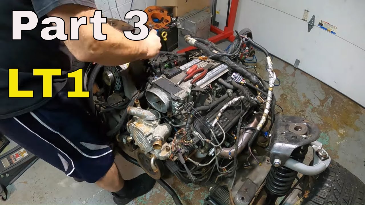 F-body Camaro LT1 Engine removal part 3 - YouTube