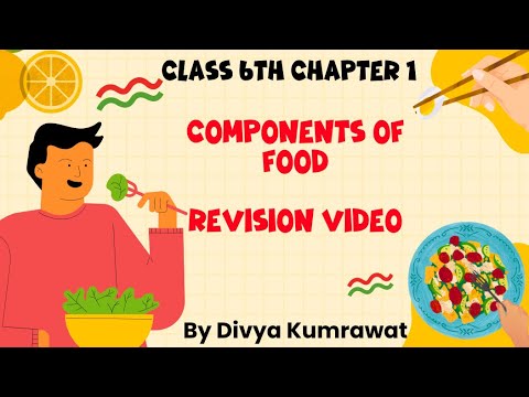 Class 6th /Science/Chapter 1/ Components of Food/ Revision Video - YouTube