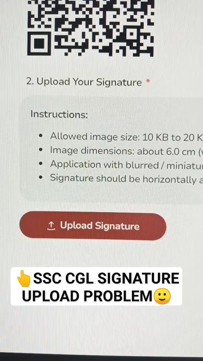 ssc cgl signature upload problem 2024 #ssc #ssccgl - YouTube