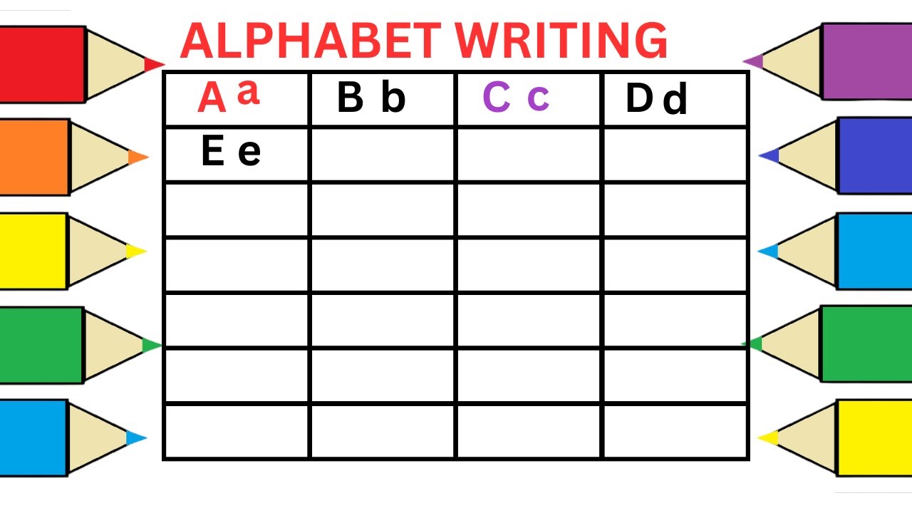 How to learn and write alphabet AatoZz ||@AyatABCStudio|| Trace ...