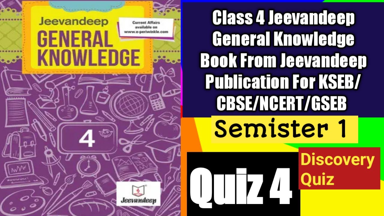 Class 4 jeevandeep general knowledge book lesson 4 Discovery Quiz from ...