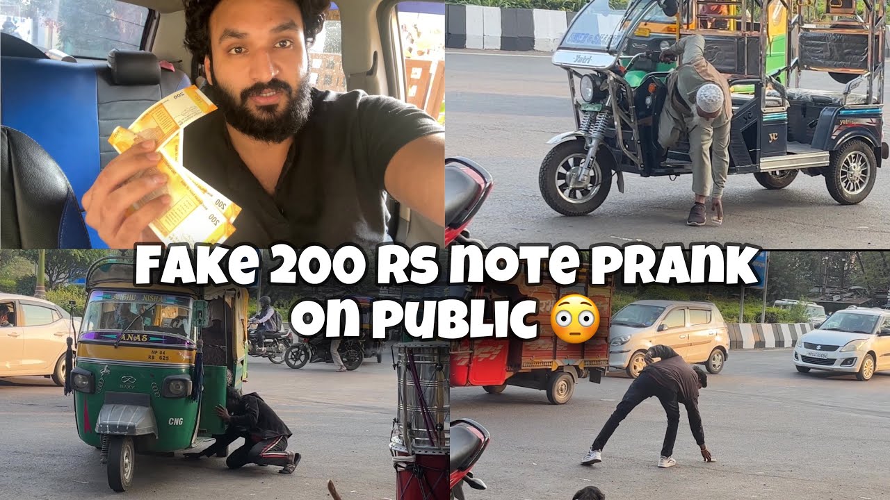 Fake 200 rs prank on public 🤣 #prank - YouTube