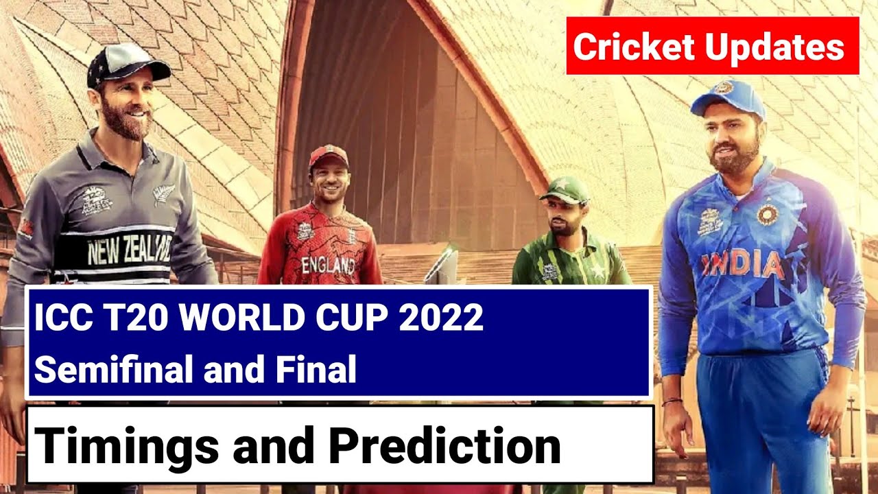 t20 World Cup Semifinal and Final Schedule | Team Prediction - YouTube