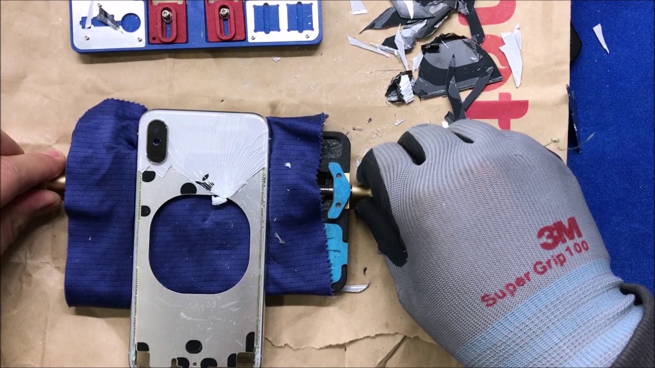 iphone x back cover glass replacement 아이폰x 백커버 유리교체 - YouTube