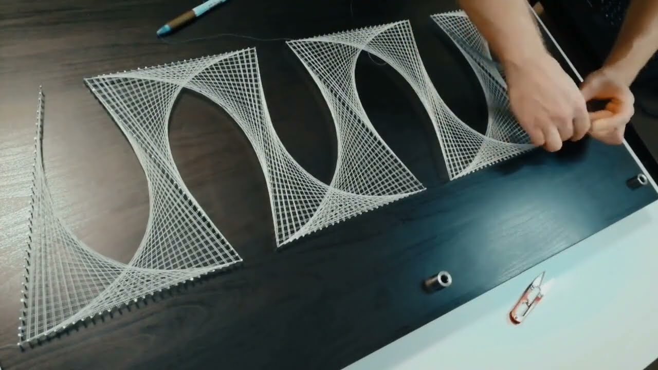 String Art Big Coffee Table - YouTube