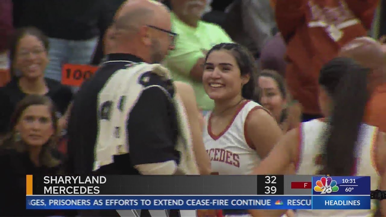 Mercedes' Leah Adame scores 1,000th point in Tigers' win - YouTube