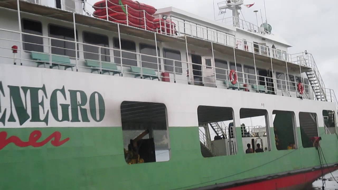 Montenegro line ship slams into Romblon Philippines port wall during ...