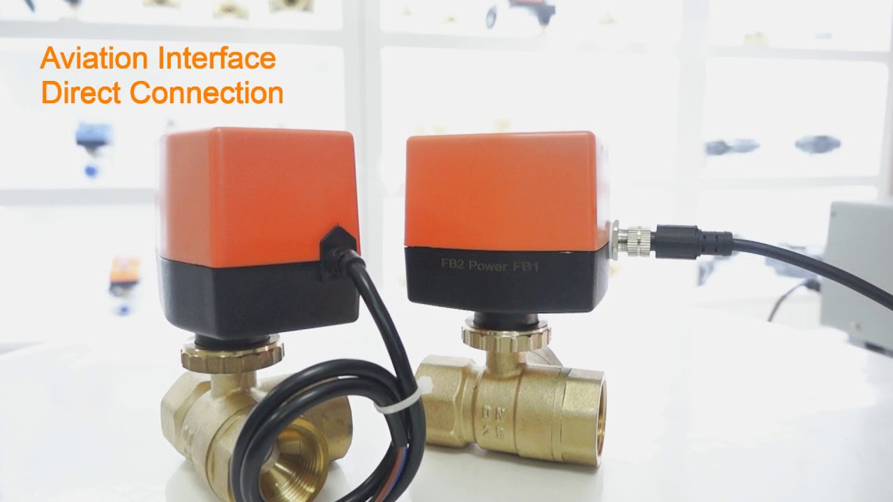 motorized ball valve for quick connection of aviation joint. - YouTube