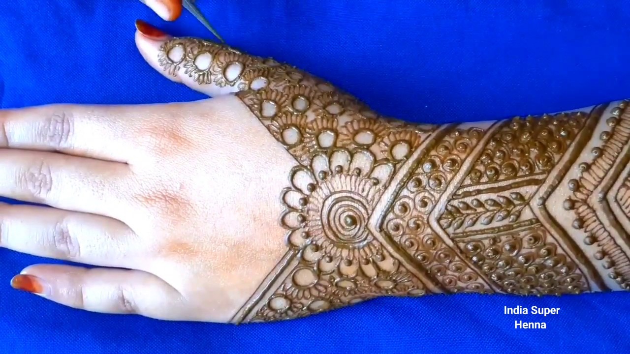 New Style Bridal Mehndi Design 2020 for Back Hand || New Mehndi Design ...
