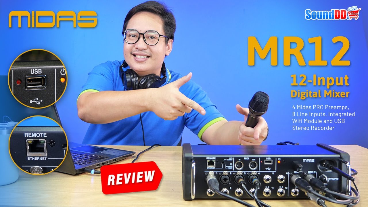 MIDAS MR12 ดิจิตอลมิกซ์ ตัวเล็กๆ แต่ทรงพลัง!! - YouTube