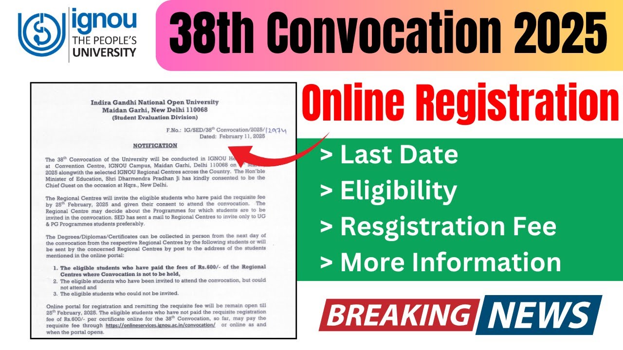 IGNOU 38th Convocation: Everything You Need to Know! - YouTube