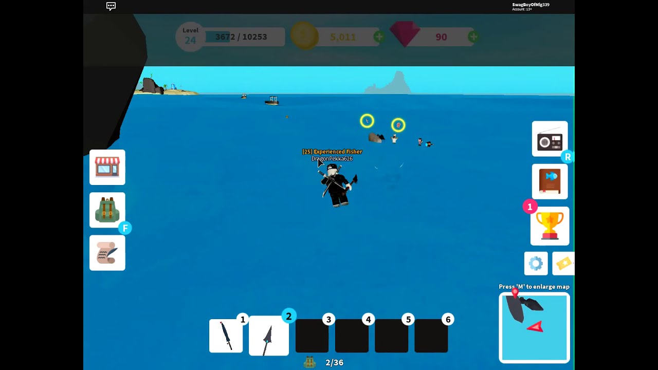 Roblox Fishing Simulator: Moby Wood eliminated - YouTube