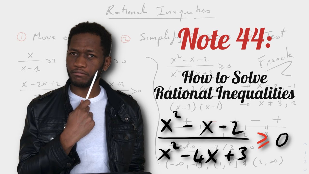 Note 44: How to Solve Rational Inequalities | Light Mode - YouTube