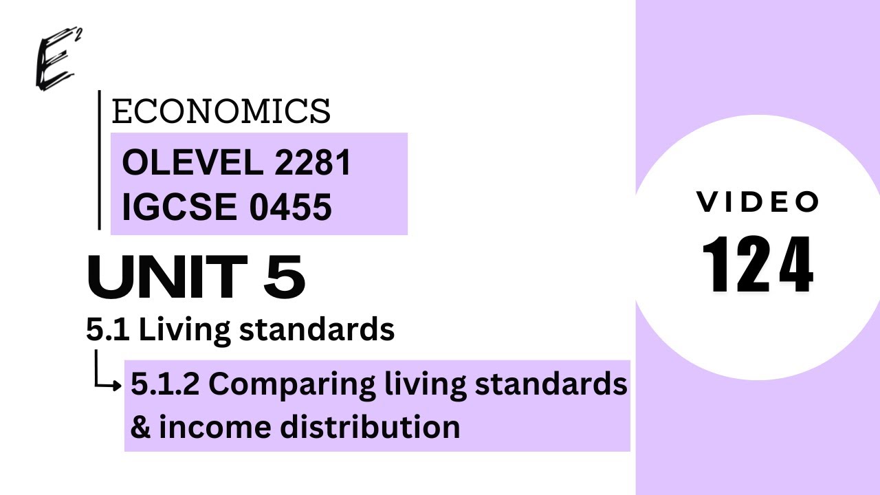Video 124 - Comparing living standards and income distribution ...