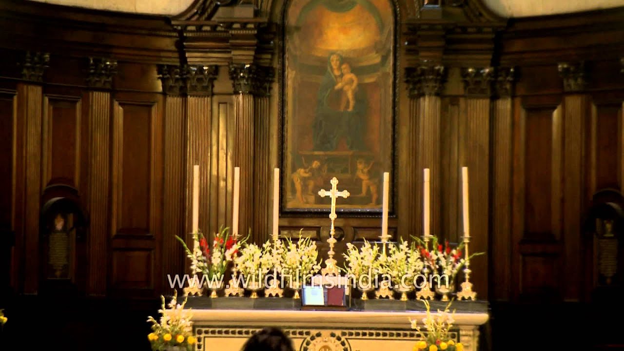 Inside view of Cathedral Church of Redemption in New Delhi - YouTube