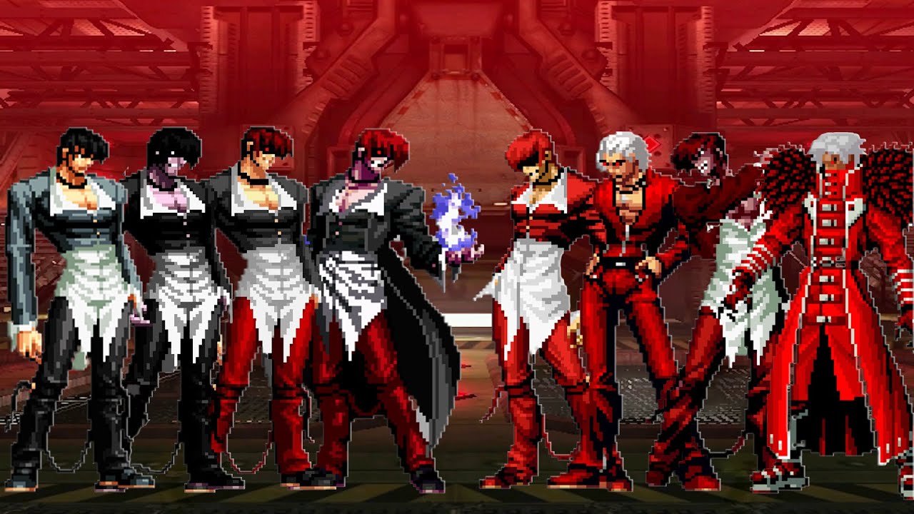 [KOF Mugen] Iori Yagami Team vs Blood Team - YouTube