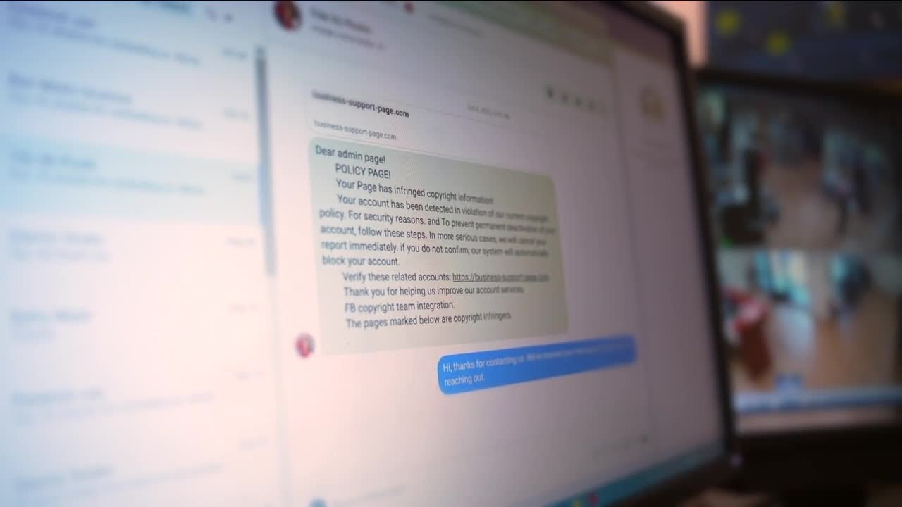 Facebook users targeted by hackers in copyright infringement scam - YouTube