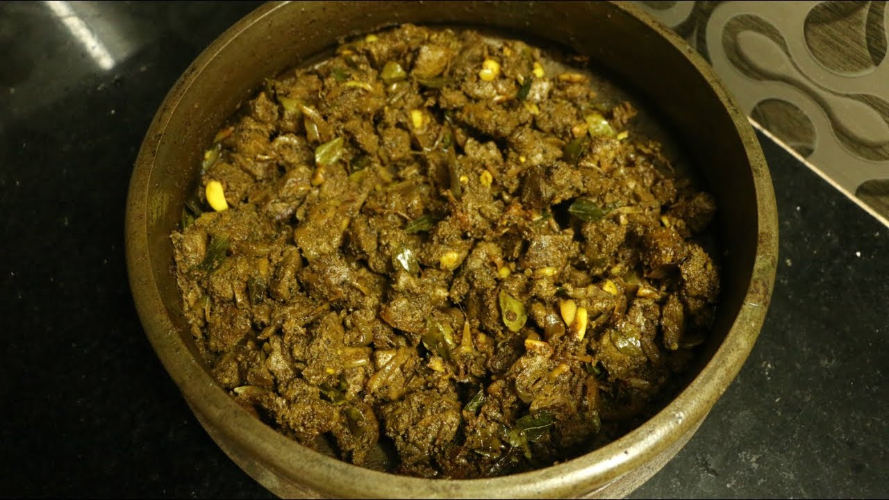 How to Make kerala Style liver Roast / Liver Varattiyathu - YouTube