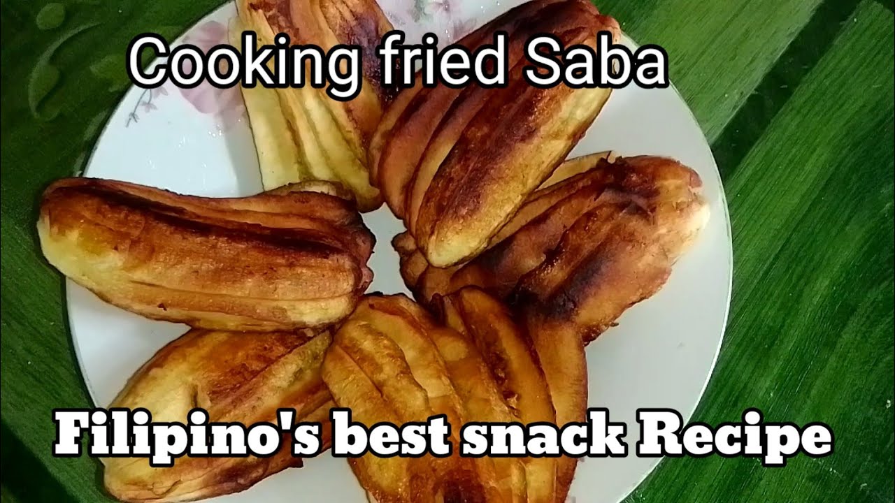 Cooking Fried Saba,Filipino's best snack Recipes #banana #bananasnacks ...