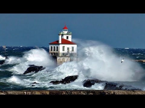 Oswego, NY | The Journey to the West Pier Lighthouse & Downtown - YouTube