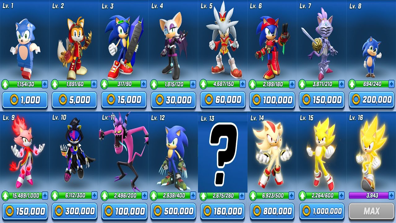 Sonic Forces: Level 1 to Level 16 Runners Battle - Mystery Level 13 ...