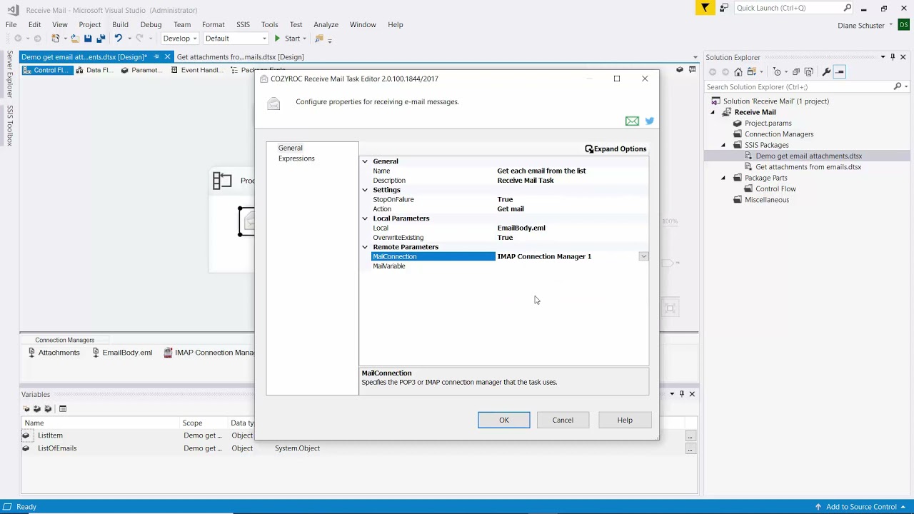 SSIS receive email task. Download Emails & Email Attachments in SSIS ...