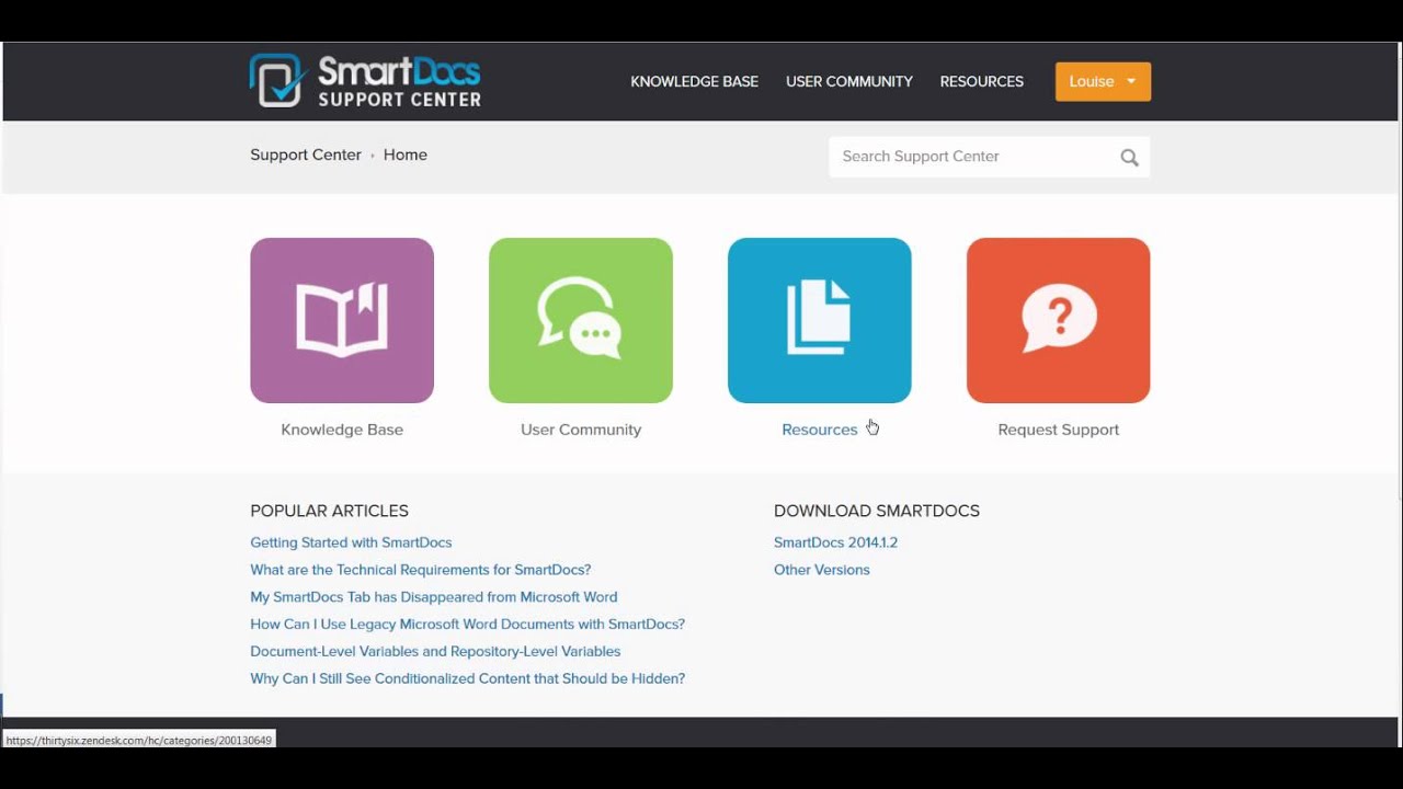 SmartDocs Support Center Tour - YouTube