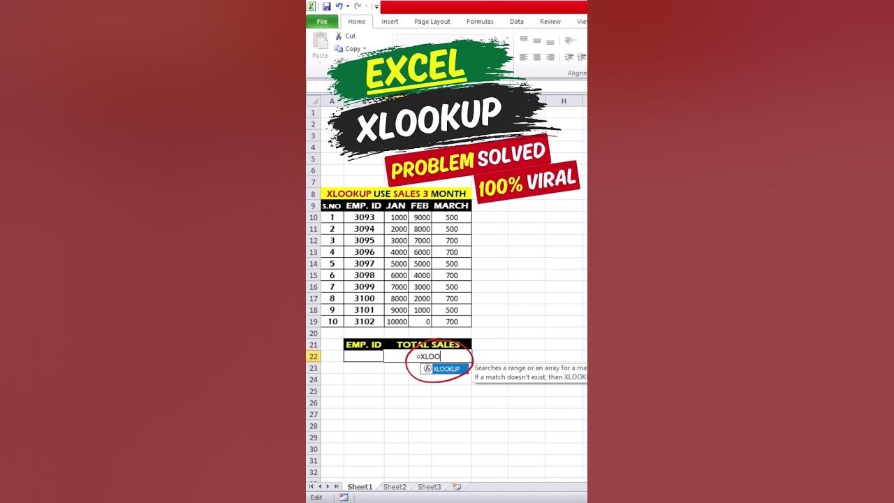 ๐excel Xlookup Function Problem Solved Xlookup Function Add In Excel Excelfunction