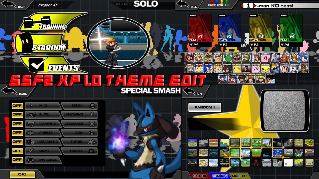 SSF2 XP 1.0 Modpack Theme screenpack Edit Release Download Credit ...
