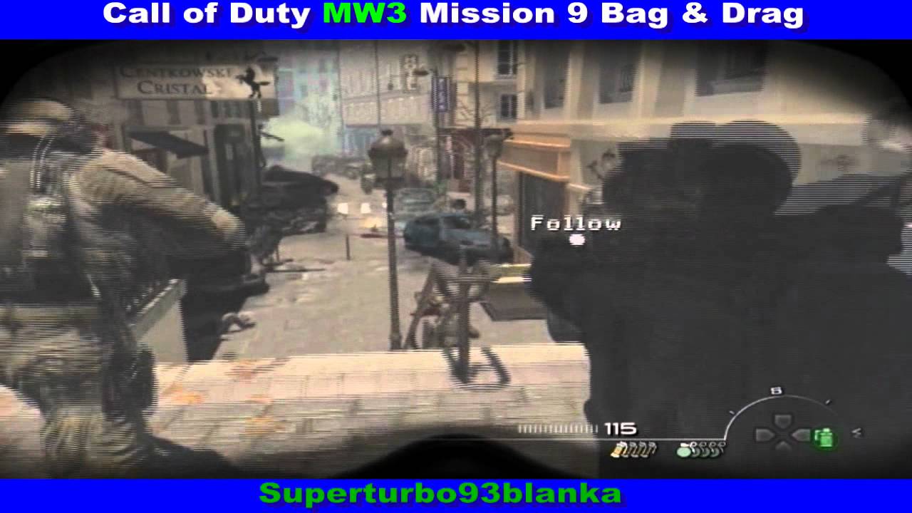 Call of Duty MW3 Mission 9 - Bag and Drag - YouTube