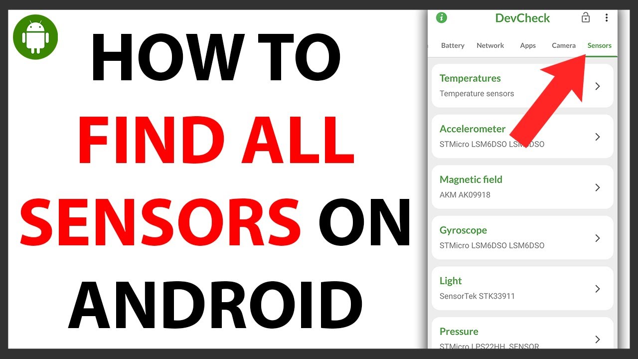How to Find All Phone Sensors on Android [QUICK GUIDE] - YouTube