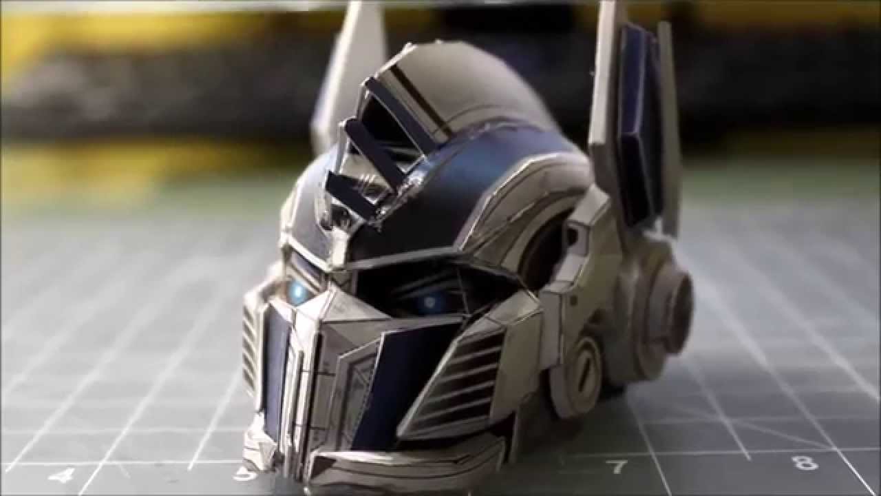 OPTIMUS PRIME AoE (Part 1 - Head) - Papercraft - YouTube
