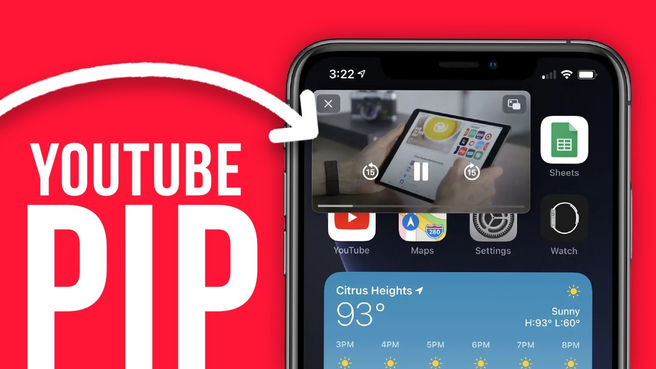 IPHONE - COMO USAR O PIP/SEGUNDO PLANO DO YOUTUBE! Assistir em janela flutuante! - YouTube