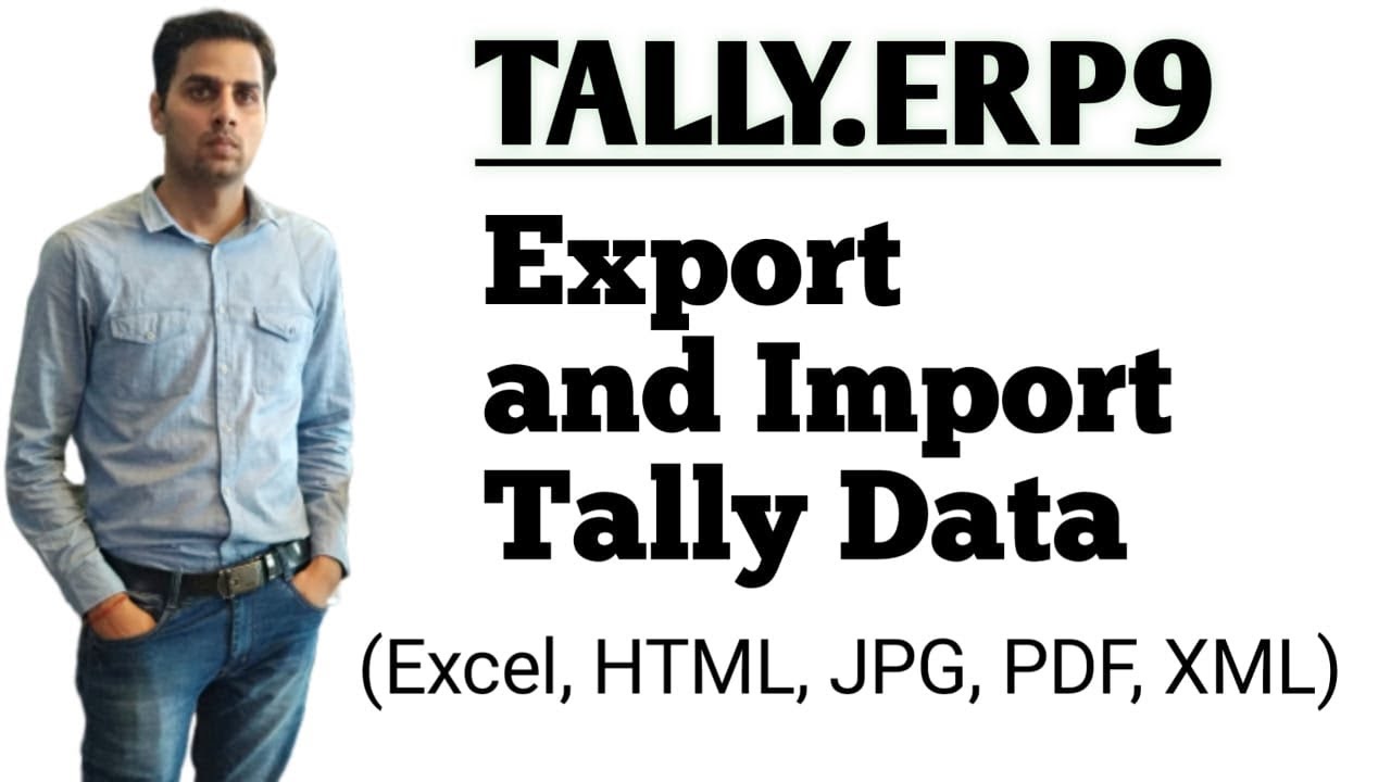 How to Export and Import Data in Tally - YouTube