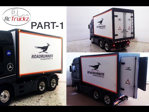 1/14 RC Truck Cargo box/Container PART-1 build on Hercules/Tamiya Tractor