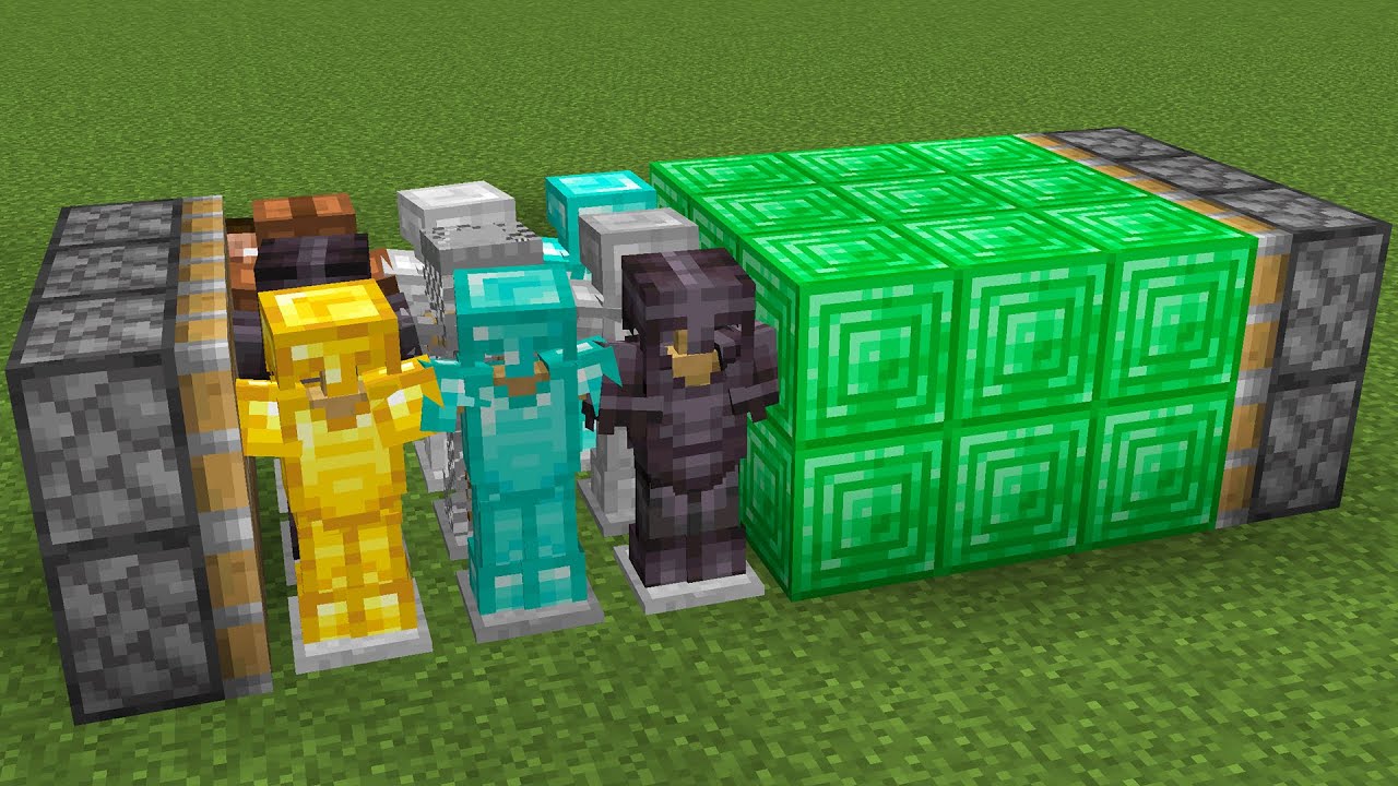 how to make emerald armor ? - YouTube