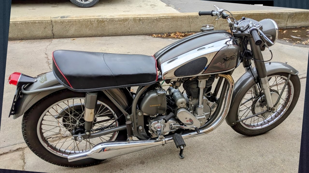 Unique 1953 Norton International 500 - Fast Fast Fast! - YouTube